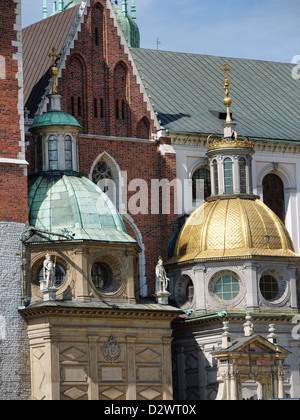 Krakow city in Poland. Wawel Cathedral - Royal Archcathedral Basilica ...