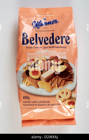 Manner Belvedere biscuits Stock Photo - Alamy