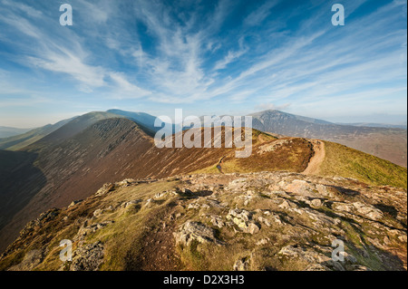 View of Lake District from Causey Pike Stock Photo - Alamy