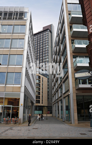 The City Lofts and skyline of Sheffield City centre, England UK Tall ...