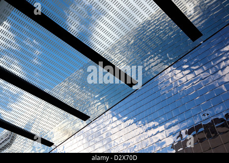 mirrored glass with awning Stock Photo - Alamy