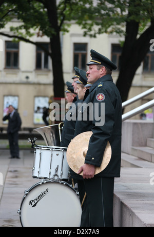 Lithuanian Police Band in Kaunas Stock Photo - Alamy