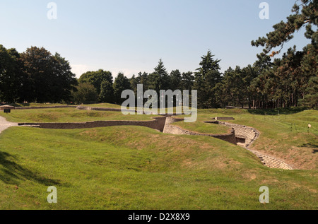 preserved trenches of world war one at the canadian national memorial ...