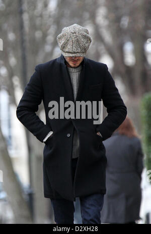 David Beckham seen walking around Notting Hill after posing for a fan ...