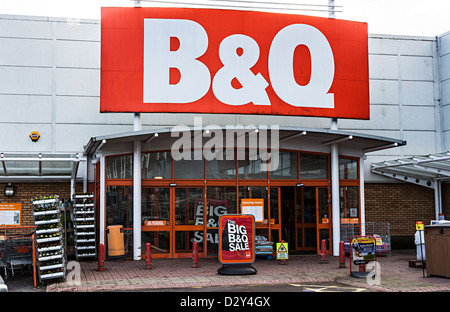 Entrance to B&Q DIY store Stock Photo - Alamy