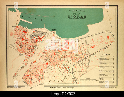 Map of Oran France Stock Photo - Alamy
