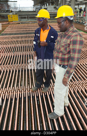 Electro winning copper by FQM First Quantum Minerals LTD Stock Photo ...