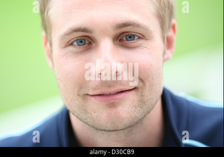 England and Sussex cricketer Luke Wright on Hove seafront Stock Photo ...