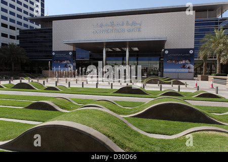 The entrance of Dubai International convention and exhibition centre ...