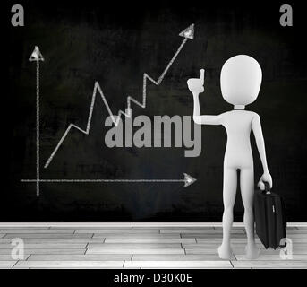 3d man business success concept Stock Photo - Alamy