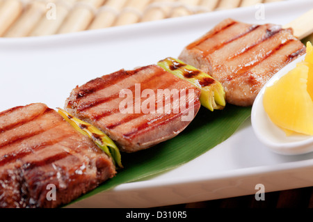 Japanese skewered.Japanese Cuisine - Kebab Stock Photo - Alamy