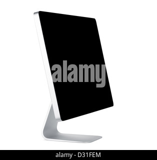 LED monitor computer display of side on white background hardware ...