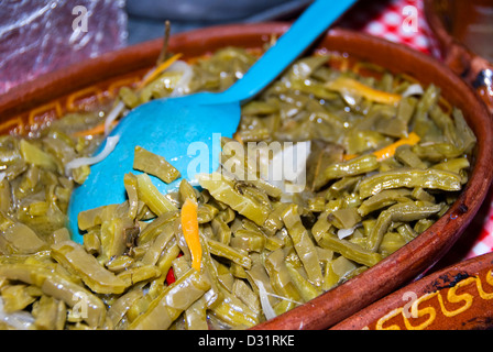 Traditional mexican nopal cactus salad Stock Photo - Alamy