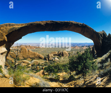 Landscape Arch, Arches National Park Utah USA Stock Photo - Alamy