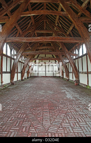 The Cruck Barn, Arley Hall and Gardens, Cheshire, UK Stock Photo - Alamy