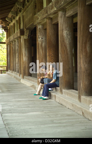 Landscape with scenic view of Senjokaku Pavilion also known as Toyokuni ...