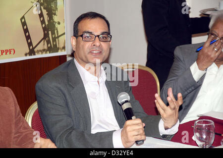 Pakistan Press Foundation Chairman, Owais Ali Aslam addresses to guests ...