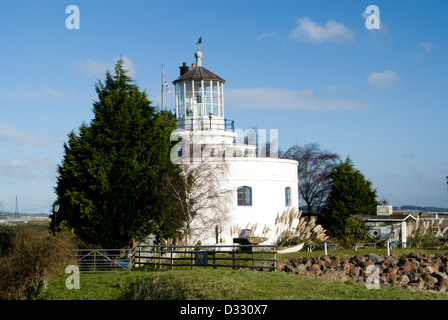 West Usk Lighthouse, Gwent Levels, Newport, Gwent, South Wales, United ...