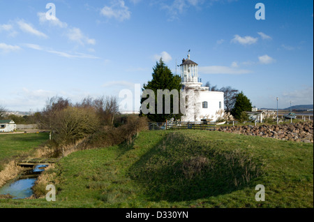 West Usk Lighthouse, Gwent Levels, Newport, Gwent, South Wales, United ...