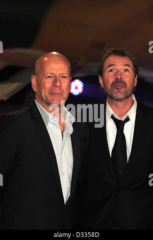 Bruce Willis,Sebastian Koch, Premiere "Stirb langsam, ein guter Tag zum ...