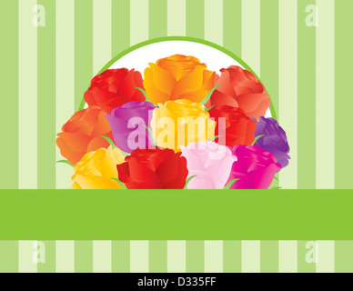 Valentine's Day and Mother's Day greeting card, 3D rendering of ...