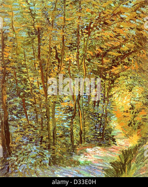 Path in the Woods 1887; Paris, France by Vincent van Gogh Stock Photo ...