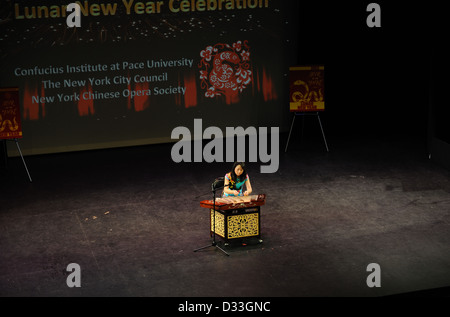 The yangqin, a Chinese hammered dulcimer instrument used for Chinese ...