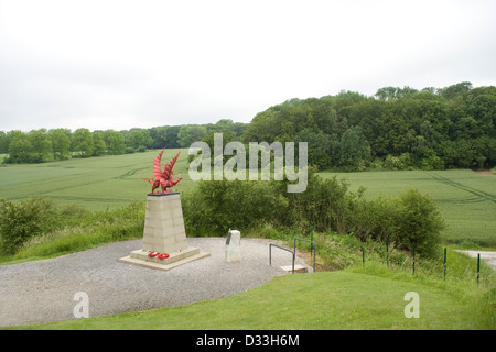 38th Welsh Division Memorial overlooking Mametz wood on the Somme in ...