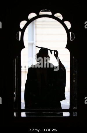 A Brighton university students arrives for her graduation ceremony at ...