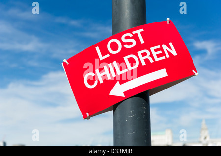 A sign for Lost Children Stock Photo - Alamy