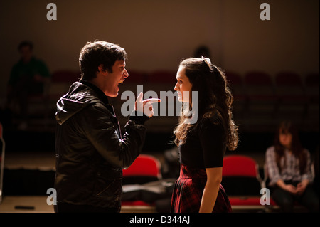 University students rehearsing Laura Wade's 'Alice', a version of Lewis ...