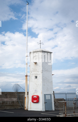 The harbour lighthouse at Seahouses, Northumberland Stock Photo - Alamy