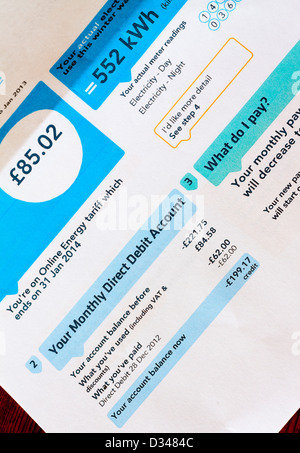 british gas bill Stock Photo: 37598092 - Alamy