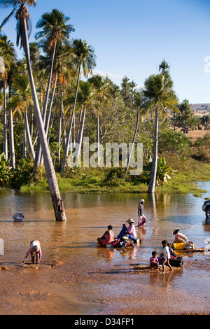 Prospecting for sapphires in mining town of Ilakaka, Southwest ...