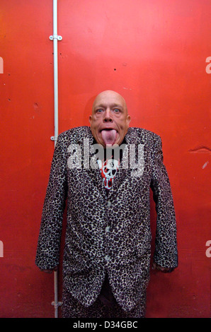 Buster Bloodvessel of the ska band Bad Manners at the Newport Centre ...