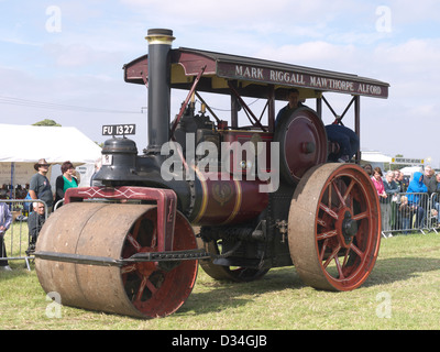 The Marshall Steam roller, engine no 74450 stands in the yard at the ...