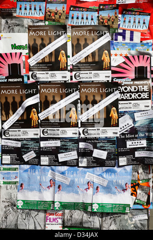 Edinburgh festival flyer posters Stock Photo - Alamy