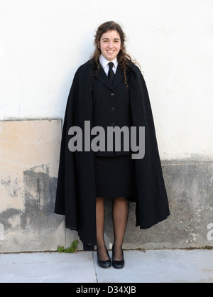 Student with Black Cape at the University of Coimbra, stickers with ...