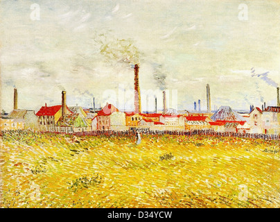 ‘Factories at Asnières, Seen from the Quai de Clichy’ by Vincent van ...