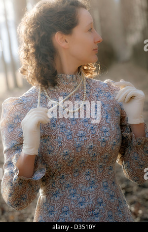 1940's vintage, lady in 40's costume, Welshpool 40's weekend Stock ...