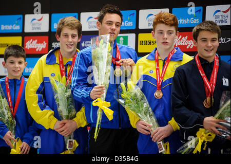 Sam Thornton, of City Of Leeds Diving Club, takes part in the Mens 3M ...