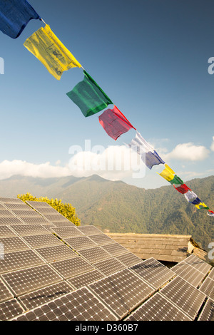 Solar Panel in Ghandruk, Nepal Stock Photo - Alamy