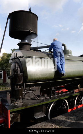 Saddle tank steam engine at GWR Museum Coleford Gloucestershire UK ...