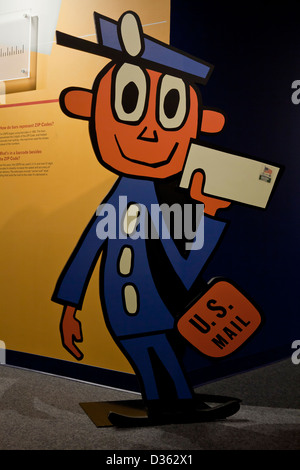Mr. Zip US post office mascot Stock Photo - Alamy