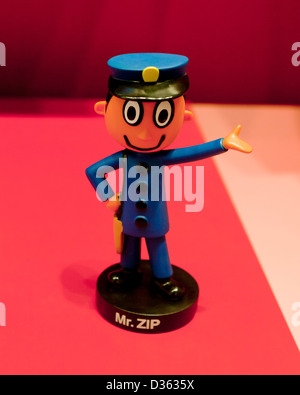 Mr. Zip US post office mascot Stock Photo - Alamy