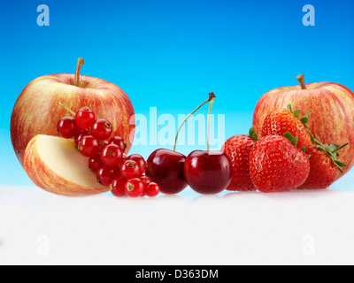 Fresh red cherries, fruits of the summer season Stock Photo - Alamy