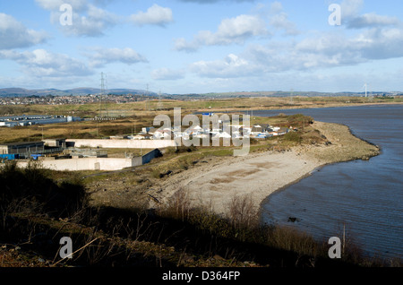 Travelers site, Rover Way, Cardiff, South Wales, UK Stock Photo - Alamy