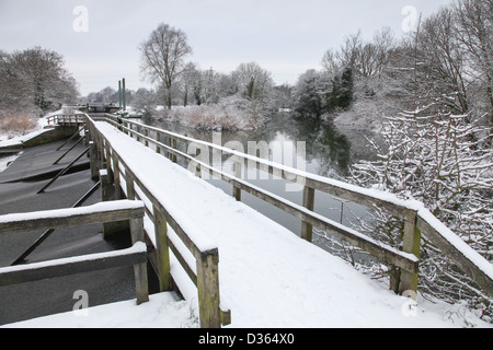 Beeleigh Lock on the River Chelmer and Blackwater Navigation in Essex ...