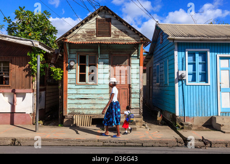 slums Saint Lucia Caribbean Caribbean Vieux fort rubbish waste water ...