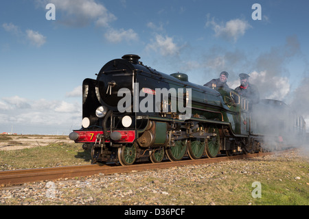 The Romney Hythe & Dymchurch Railway's 'Typhoon' steam engine near ...